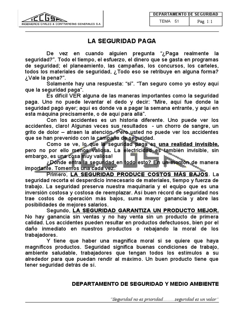 51........ La Seguridad Paga | PDF
