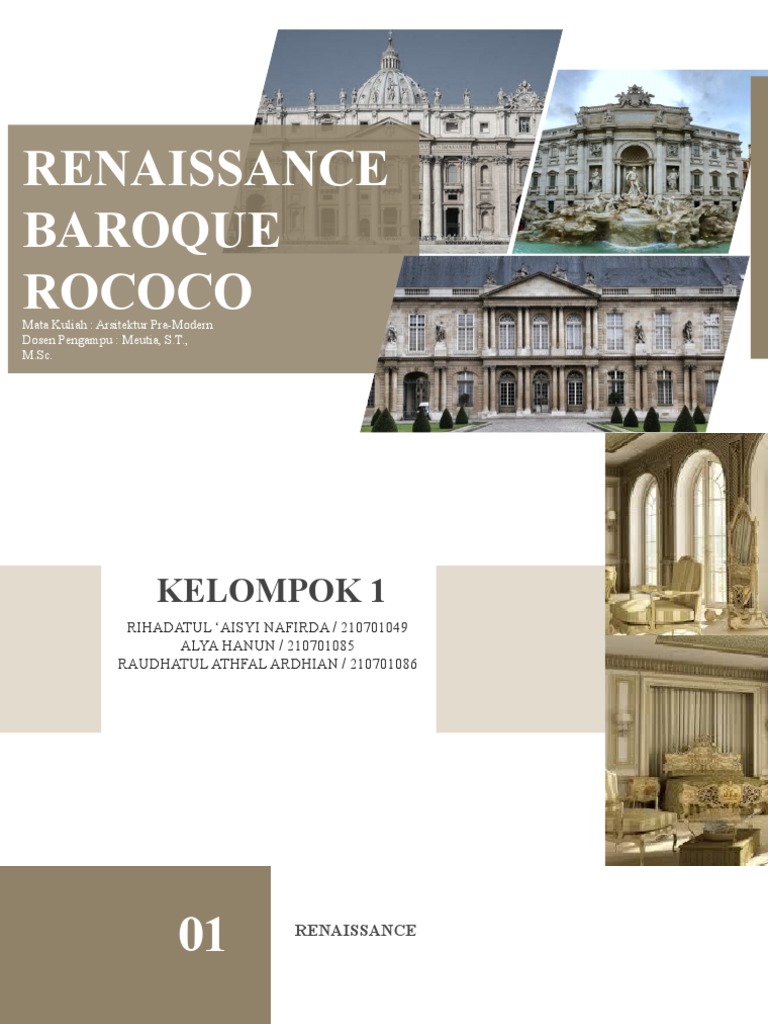 Renaissance Baroque Racoco | PDF