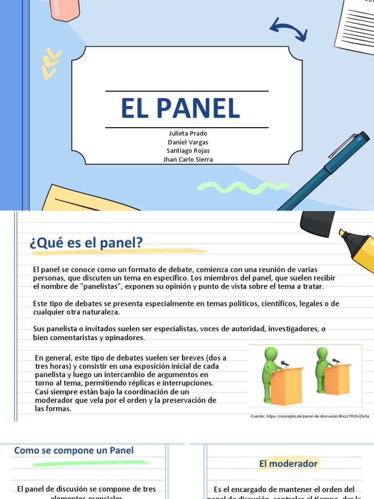 Estructura y Función del Panel de Discusión | PDF | Crecimiento ...