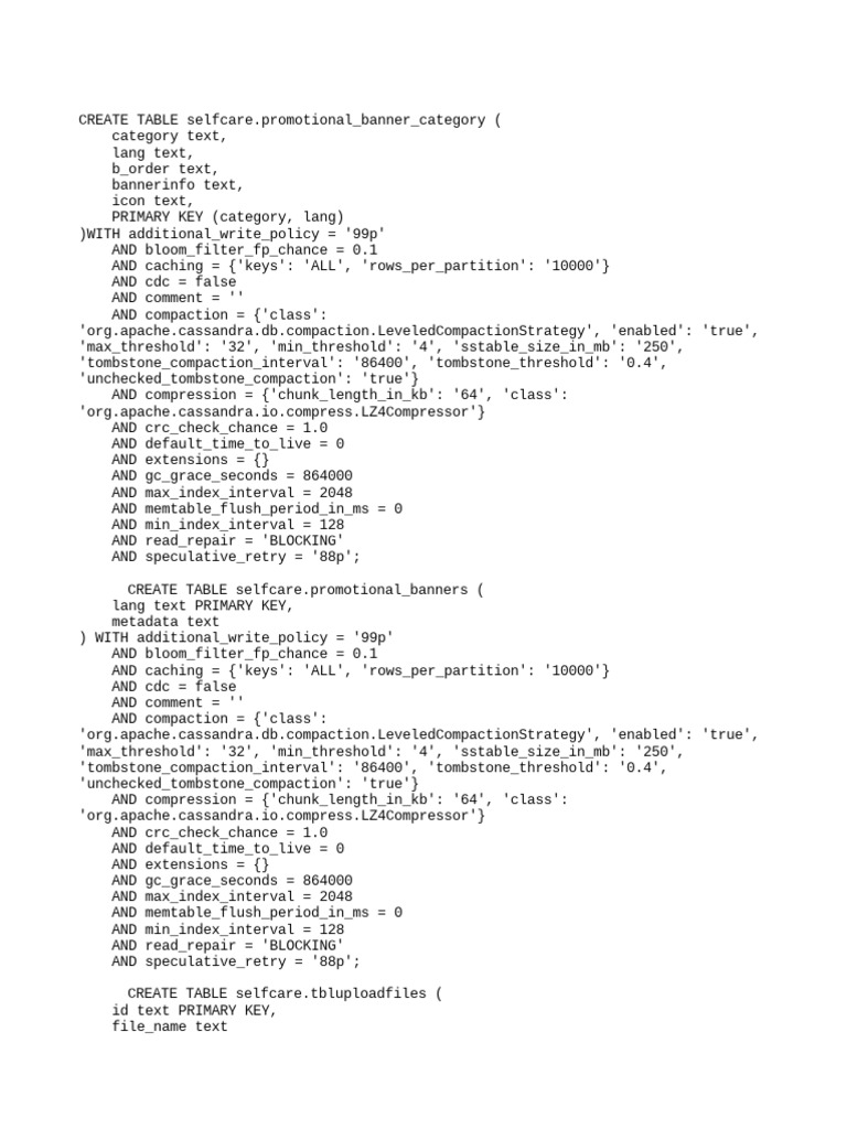 Configservice Tables | Download Free PDF | Computer Science ...