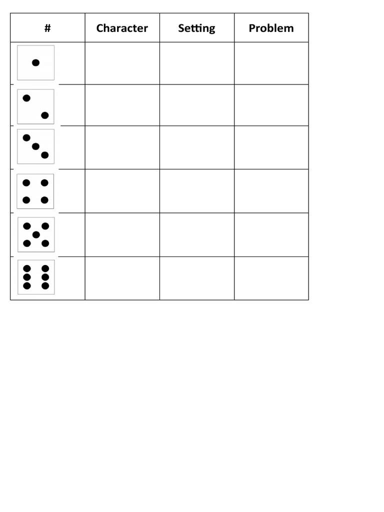 Roll A Story TEMPLATE | PDF