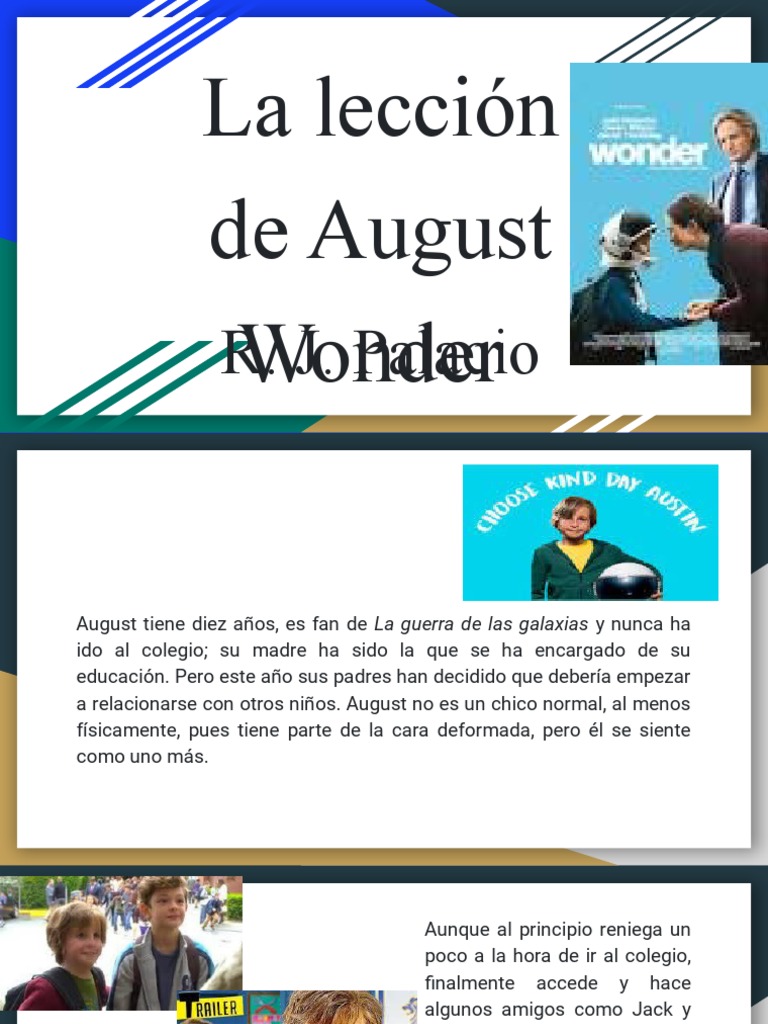 La Lección de August Wonder | PDF