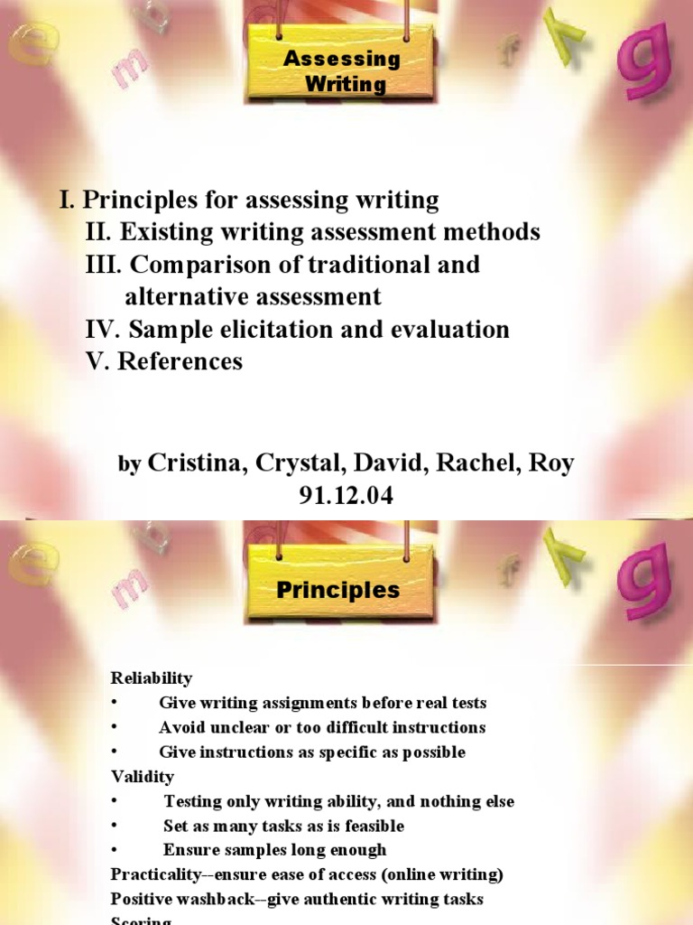 Robbins. Assessing Writing 2 | PDF | Educational Assessment | Validity ...
