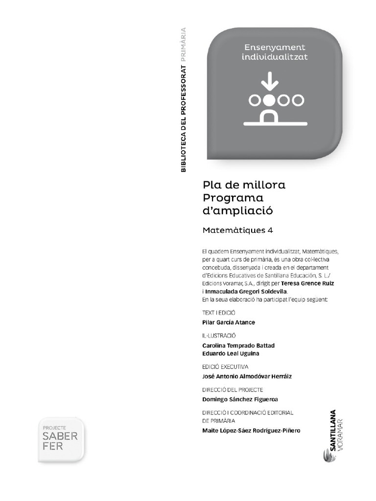 matem-4-PLa de Millora | PDF