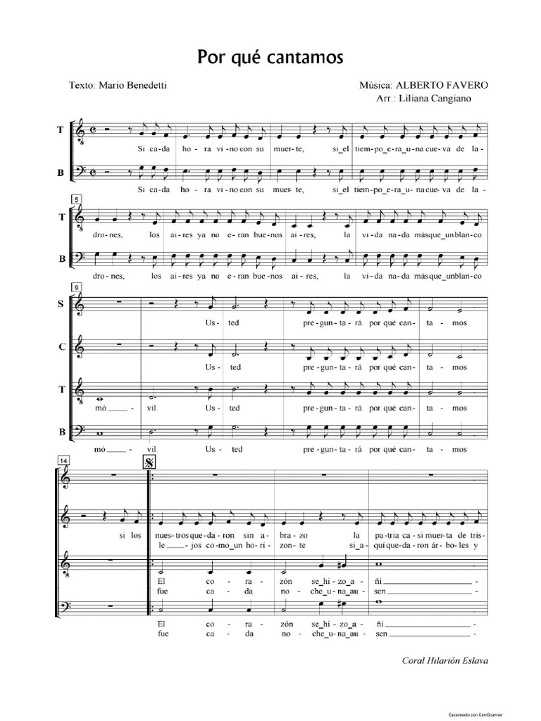 Por Que Cantamos | PDF