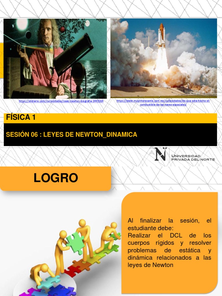 f1 s06 PPT Leyes de Newton Dinamica | PDF | Fricción | Fuerza