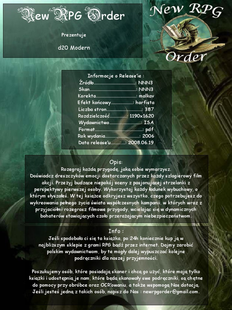 D20 Modern - Podrecznik Glowny | PDF