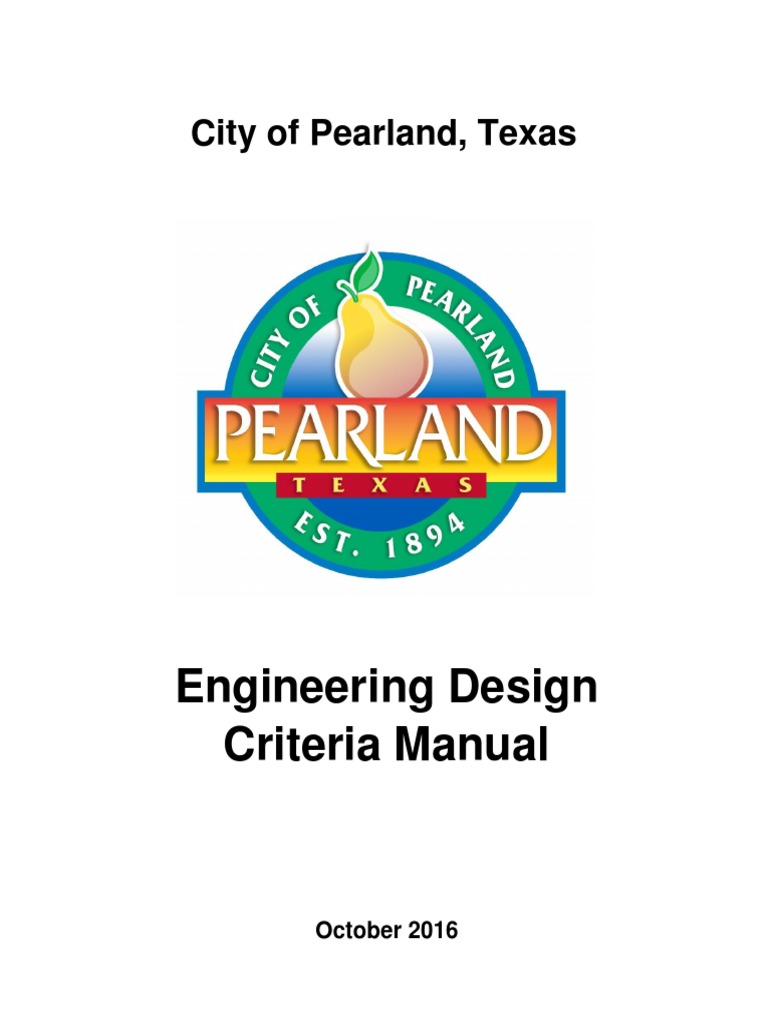 Pearland EDCM Complete Set | PDF | Easement | Stormwater