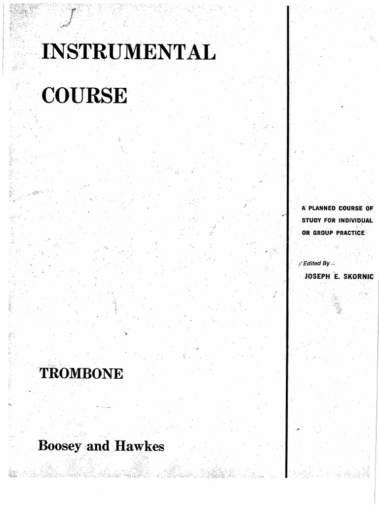 Instrumental Course (Trombón) | PDF