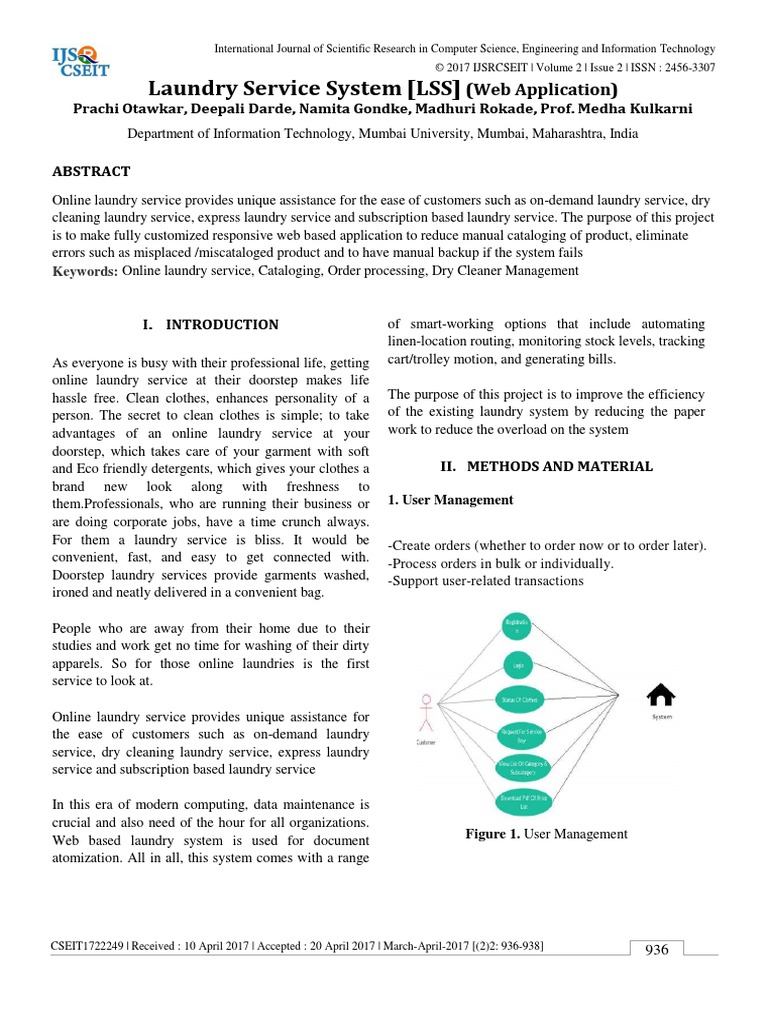 Laundry Service System LSS Web Applicati | PDF | Laundry | Computing