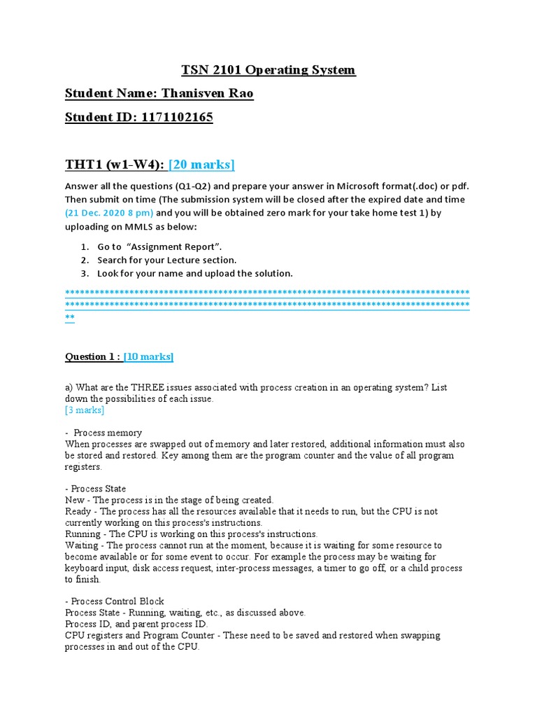 Operating Systems Descargar Gratis Pdf Process Computing Thread Computing