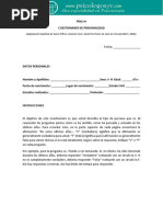 OCI-R Español Obsessive Compulsive Inventory | PDF | Sicología