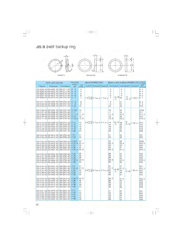 9.O Ring JIS Backup Ring | PDF
