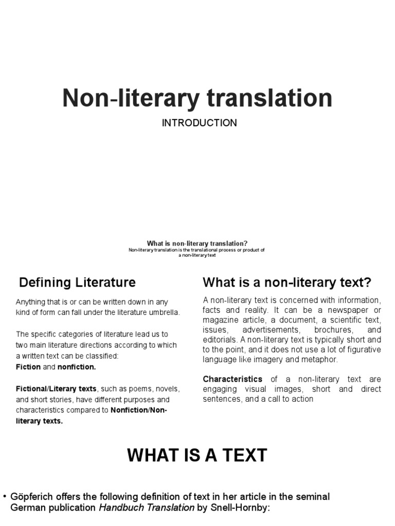 Understanding Non-Literary Translation | PDF | Translations | Information