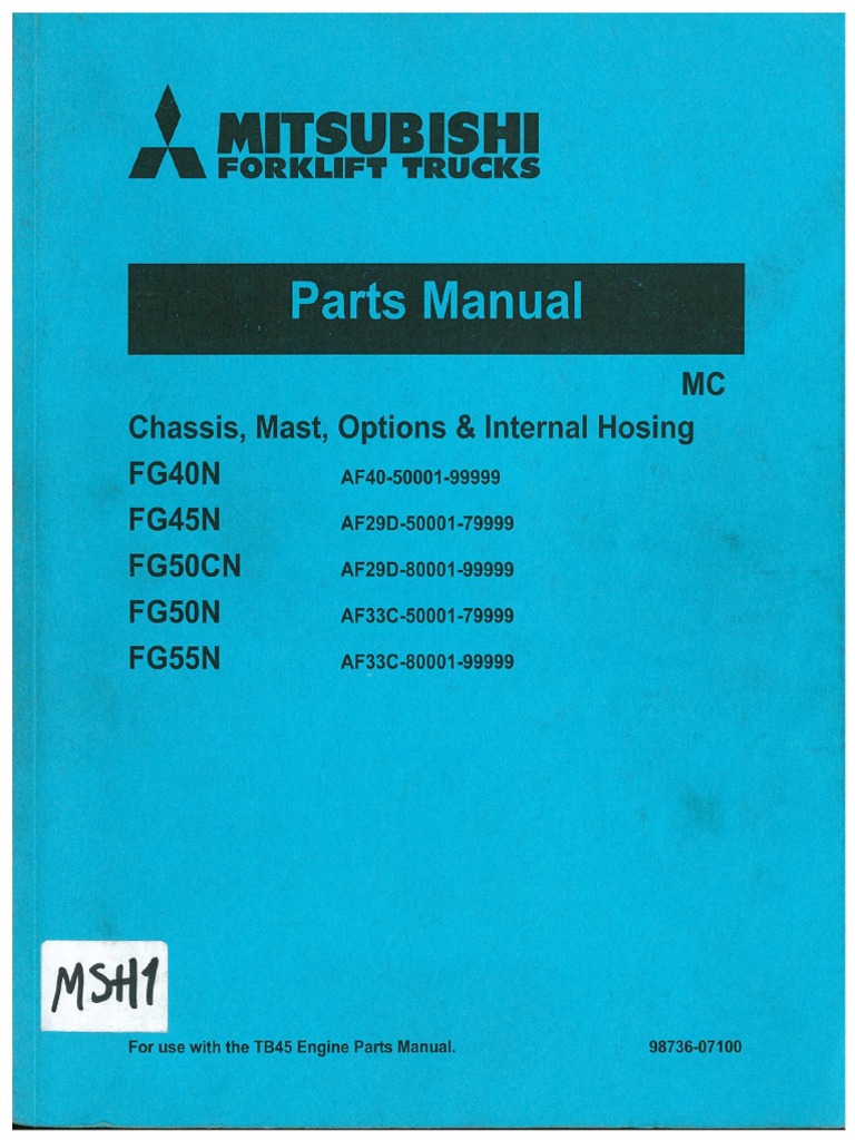 PARTS MANUAL C, M, O y IH FG40-55N, FG50CN (P1) | PDF PARTS MANUAL C, M, O y IH FG40-55N, FG50CN (P1) | PDF
