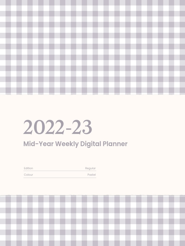 Sample 2022-23 Student Planner Sunday | PDF