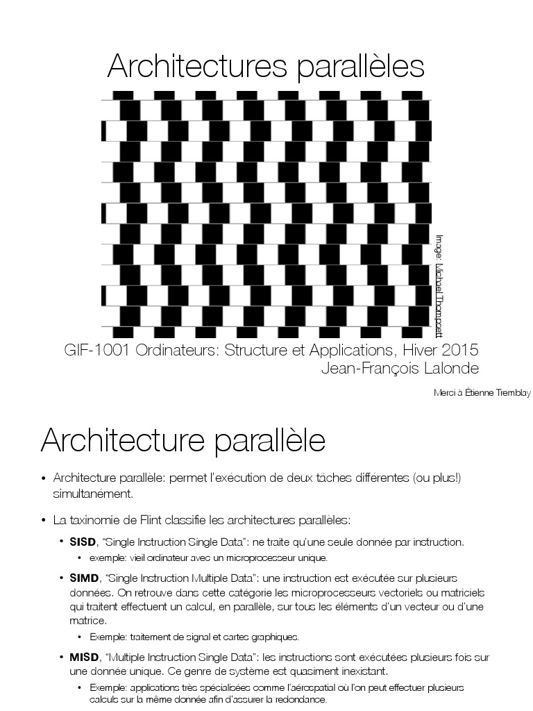 Architectures Paralleles | PDF | Processeur | Microprocesseur