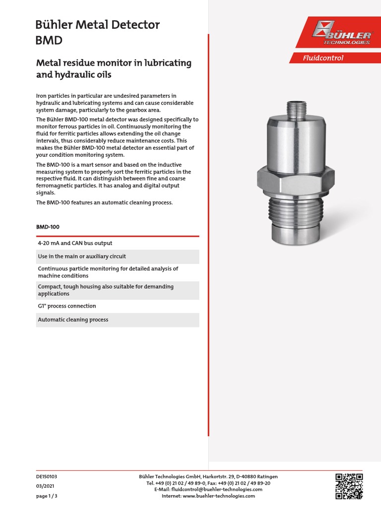 De150103 BMD | Download Free PDF | Sensor | Electrical Engineering