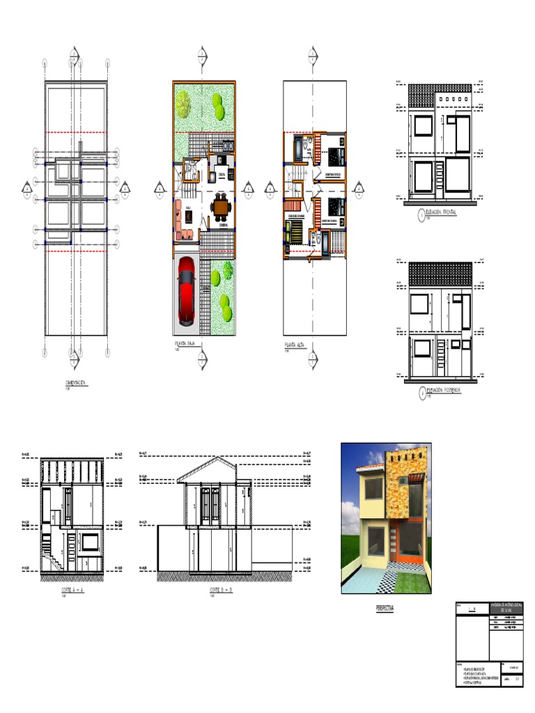 Plano de Vivienda de 75 m2 | PDF