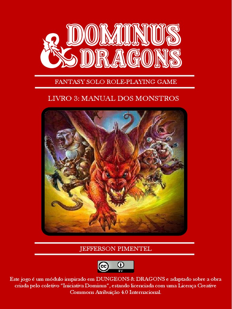 Dominus & Dragons - Manual Dos Monstros - Capa Vermelha | PDF | Dungeons & Dragons (jogo ...