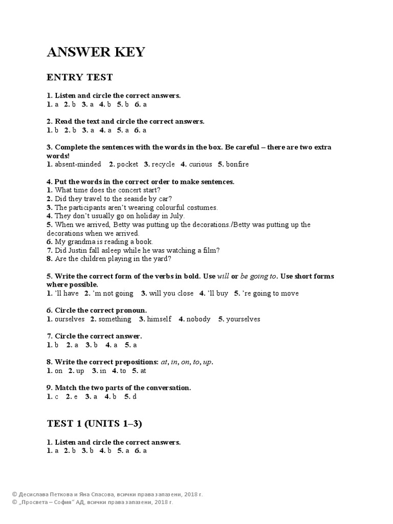 Answer Key Transcript | PDF | Karate | Albert Einstein