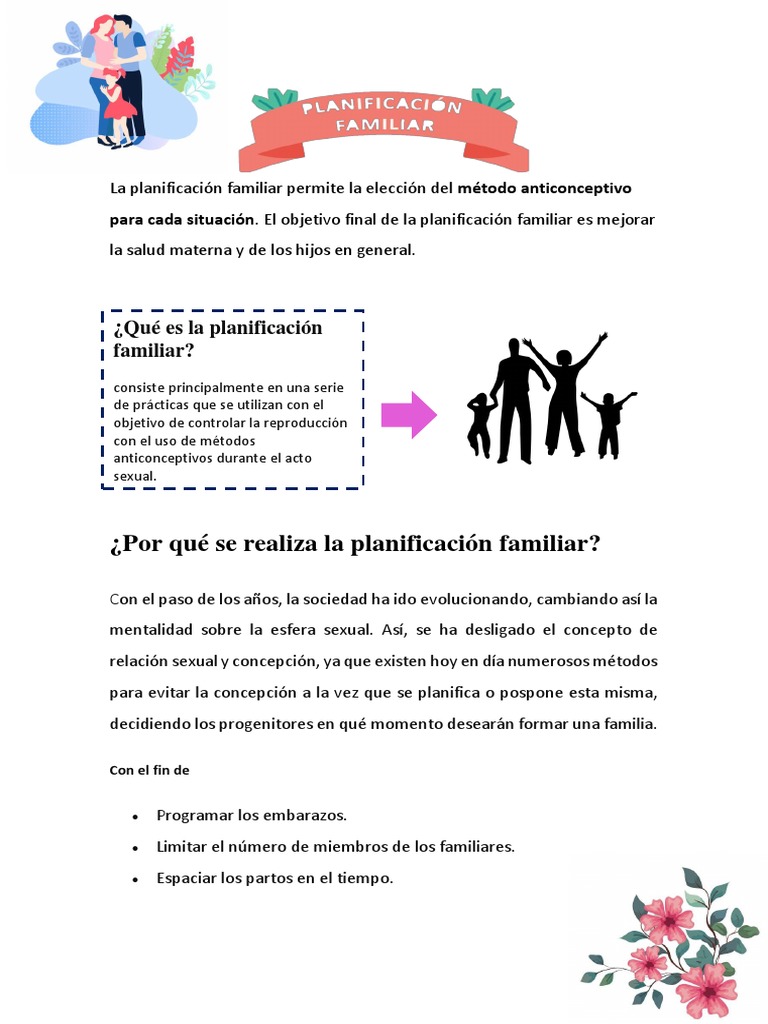 Planificacion Familiar | PDF | Control de la natalidad | Sobrepoblación ...