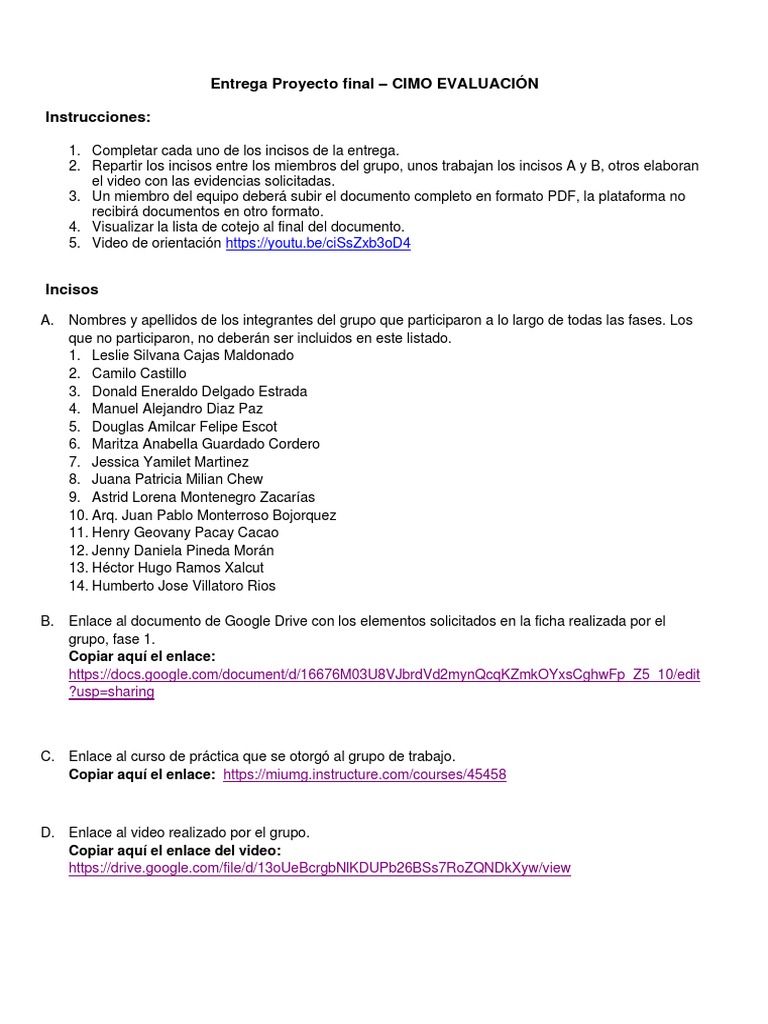 Annotated-Entrega Proyecto Final - CIMO Evaluación (Grupo 68) | PDF | Informática | Tecnología