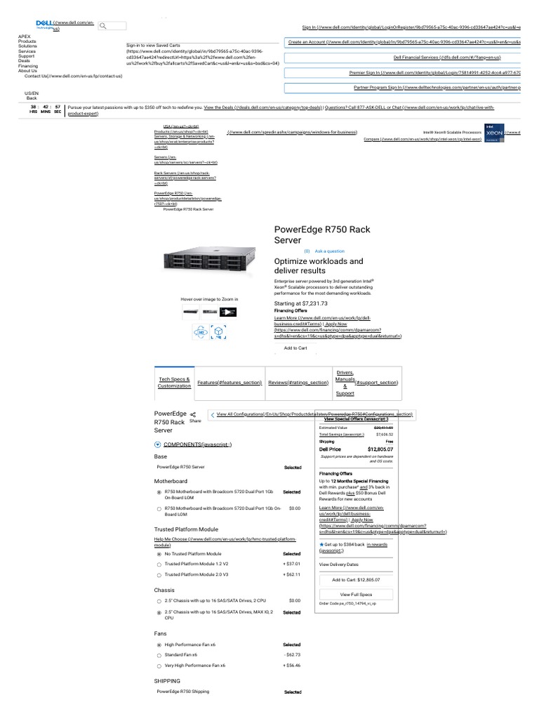 PowerEdge R750X - C1 | PDF | Remote Desktop Services | Solid State Drive
