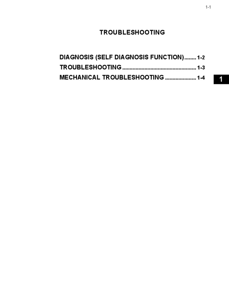 Sect 1 Troubleshooting 1fs Engine Ce303 | PDF | Throttle | Internal ...