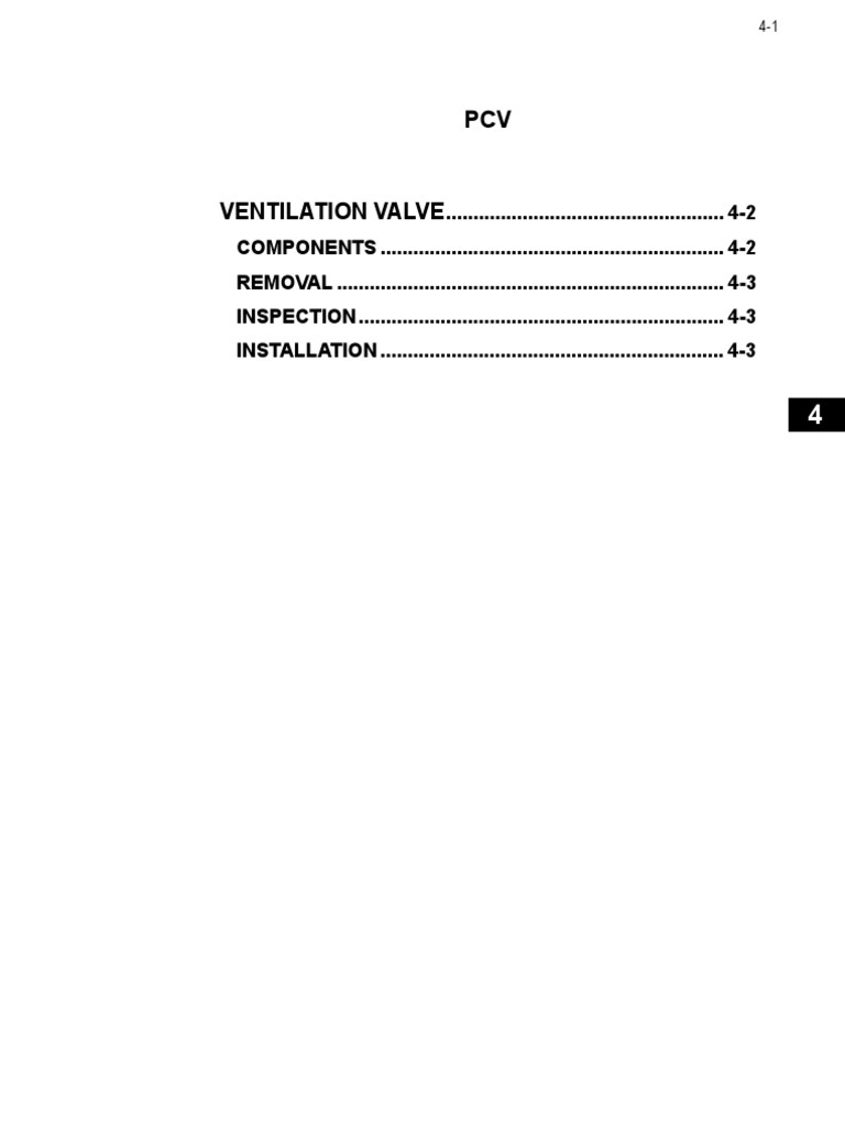 PCV Ventilation Valve Guide | PDF | Vehicle Technology | Gas Technologies