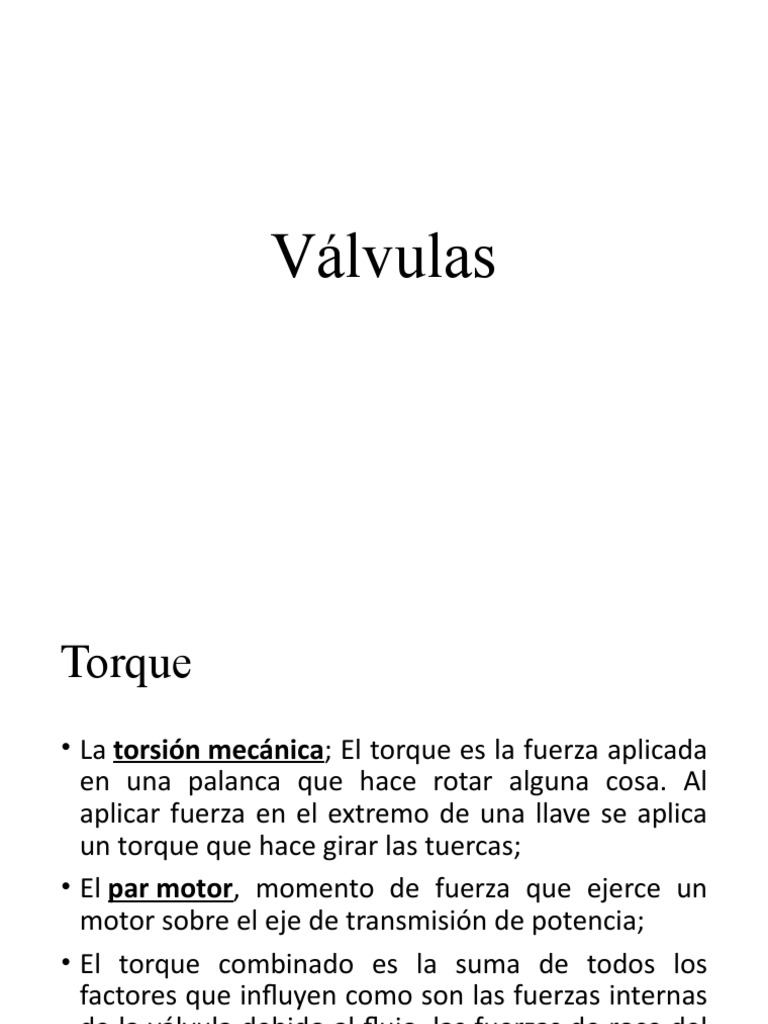 Válvulas: Torque y Selección Efectiva | PDF | Solenoide | Ingeniería ...