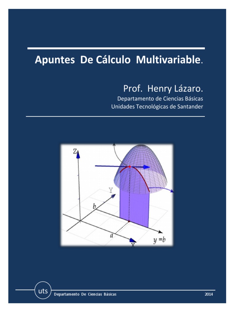 Apuntes de Cálculo Multivariable. | PDF | Función (Matemáticas) | Raíz ...