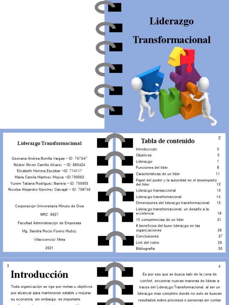 Liderazgo Transformacional Empresarial | PDF | Liderazgo | Psicología Social