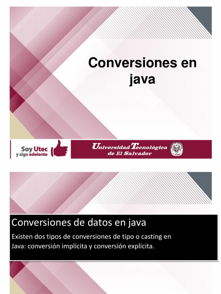 Conversion Es | PDF | Java (lenguaje de programación) | Cadena (informática)