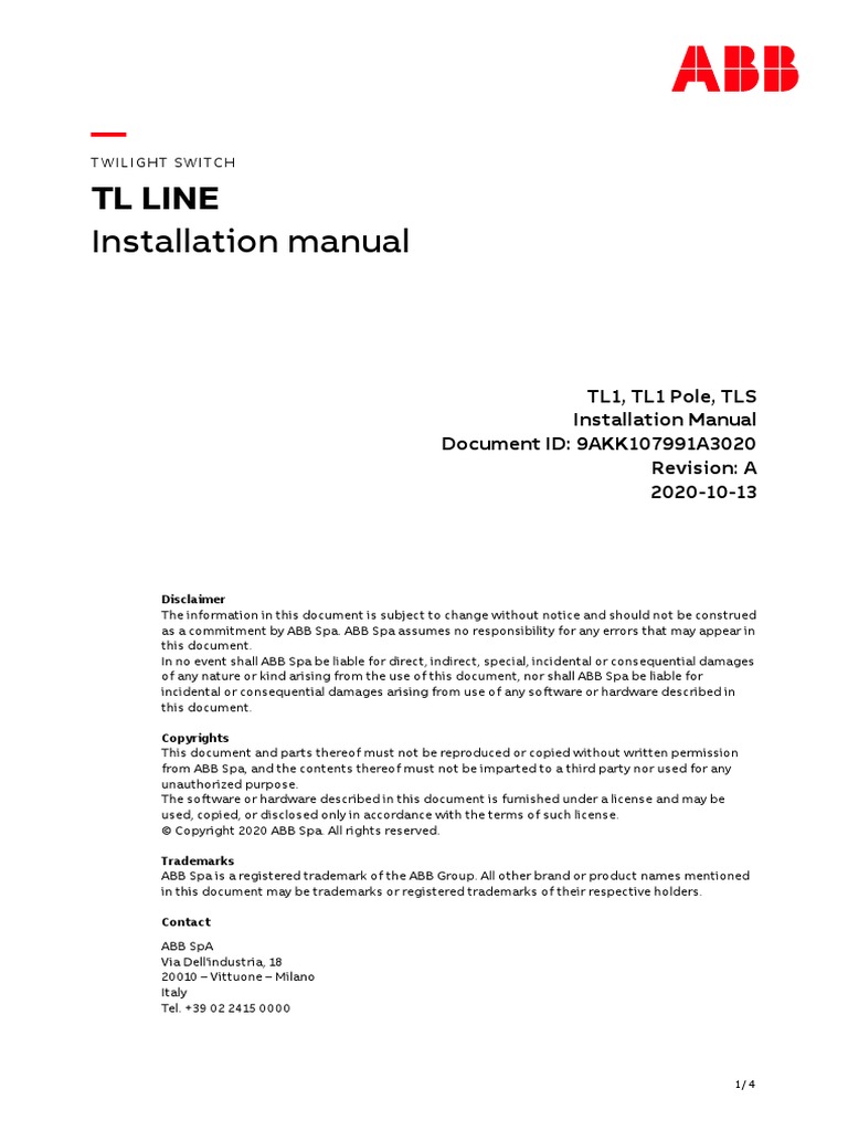 Installation Manual TL Line-2 | PDF | Trademark | Compact Fluorescent Lamp