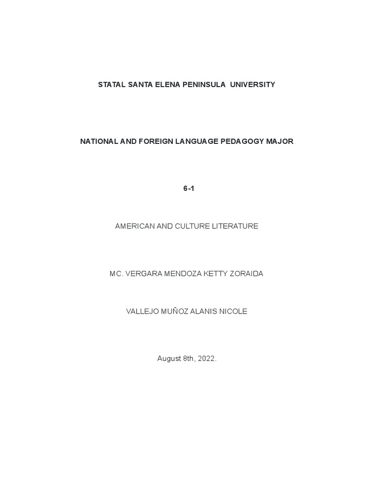 AMERICAN LITERATURE FINAL EXAM | PDF | American Civil War