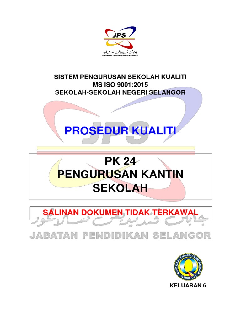 PK24 - Pengurusan Kantin Sekolah | PDF