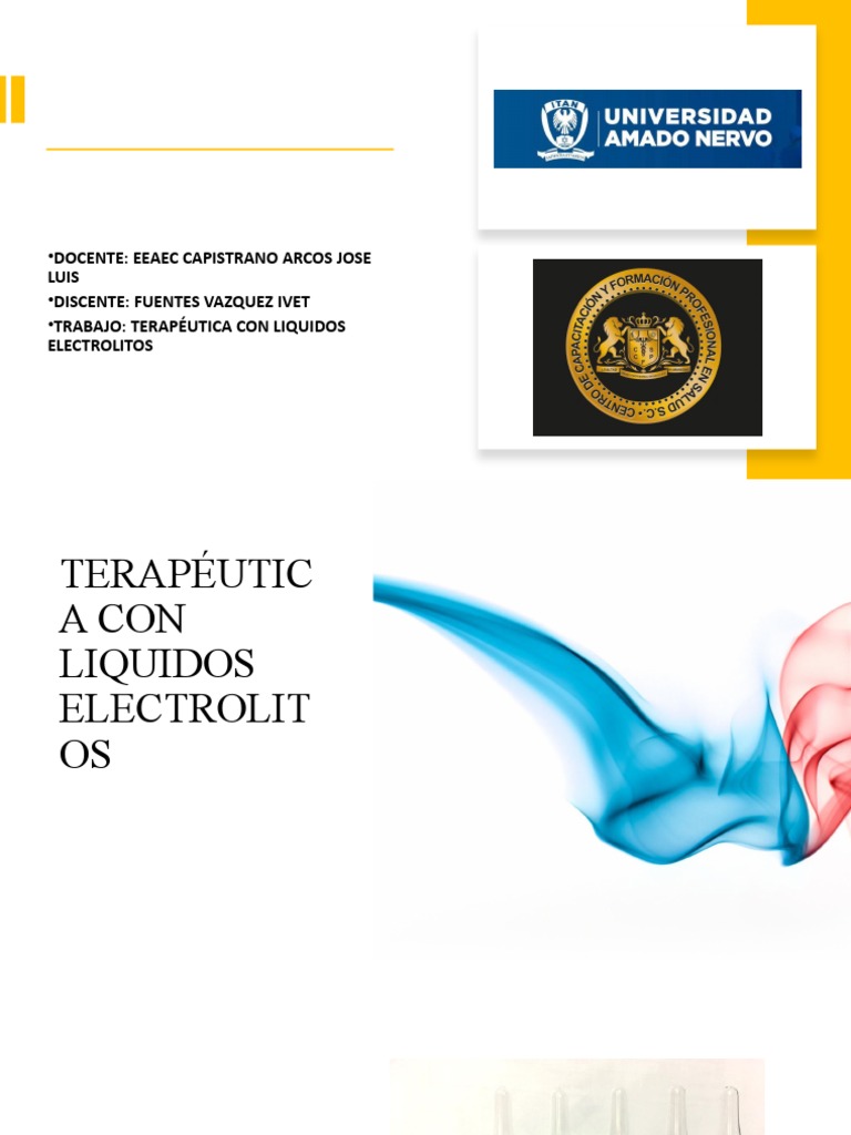 Trabajo Electrolitos Concentrados | PDF | Medicamentos con receta | Electrólito
