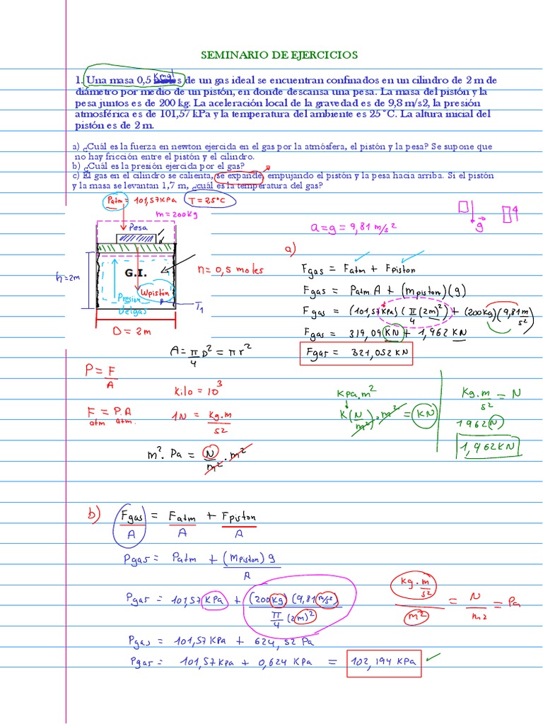 S04 - Ejercicios Resueltos en El Seminario | PDF