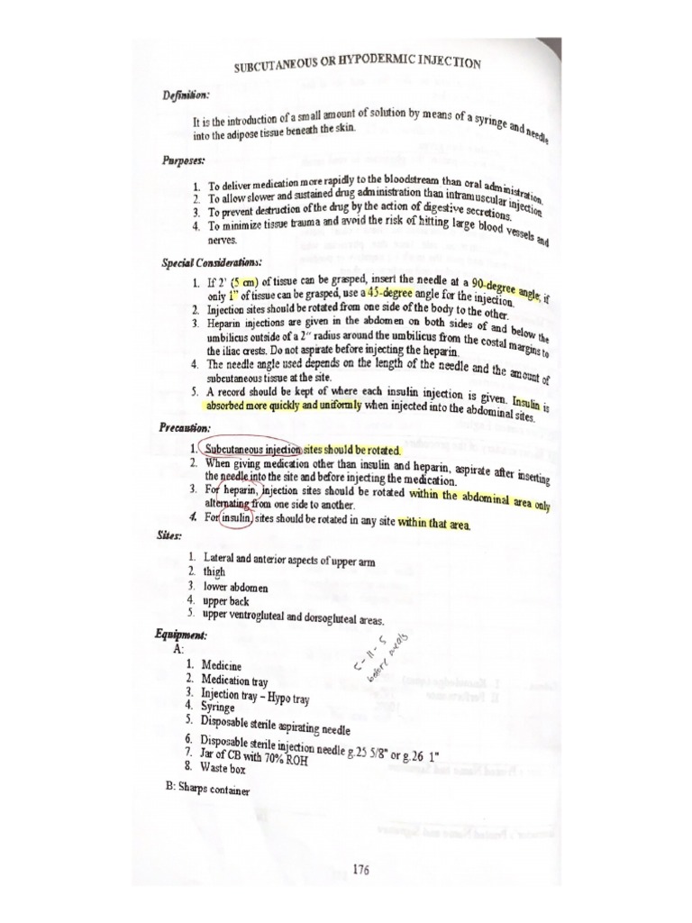 Subcutaneous Injection | PDF