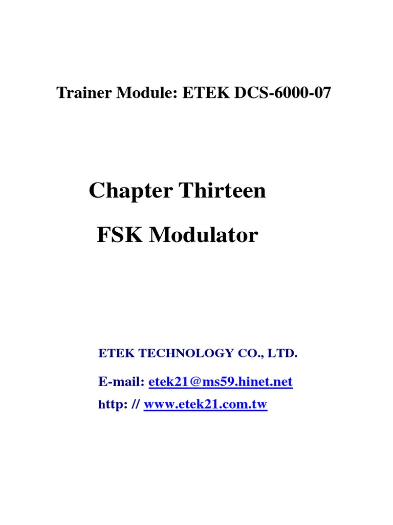 FSK Modulator (DCS-6000-07) | PDF | Capacitor | Diode