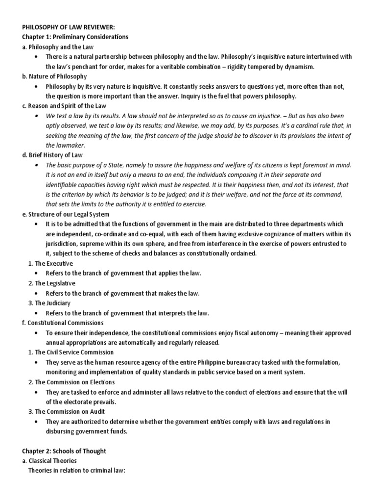 Philosophy of Law Overview and Theories | PDF | Jurisprudence | Precedent