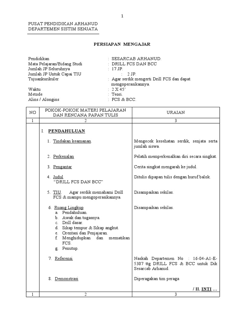 Drill FCS & BCC | PDF
