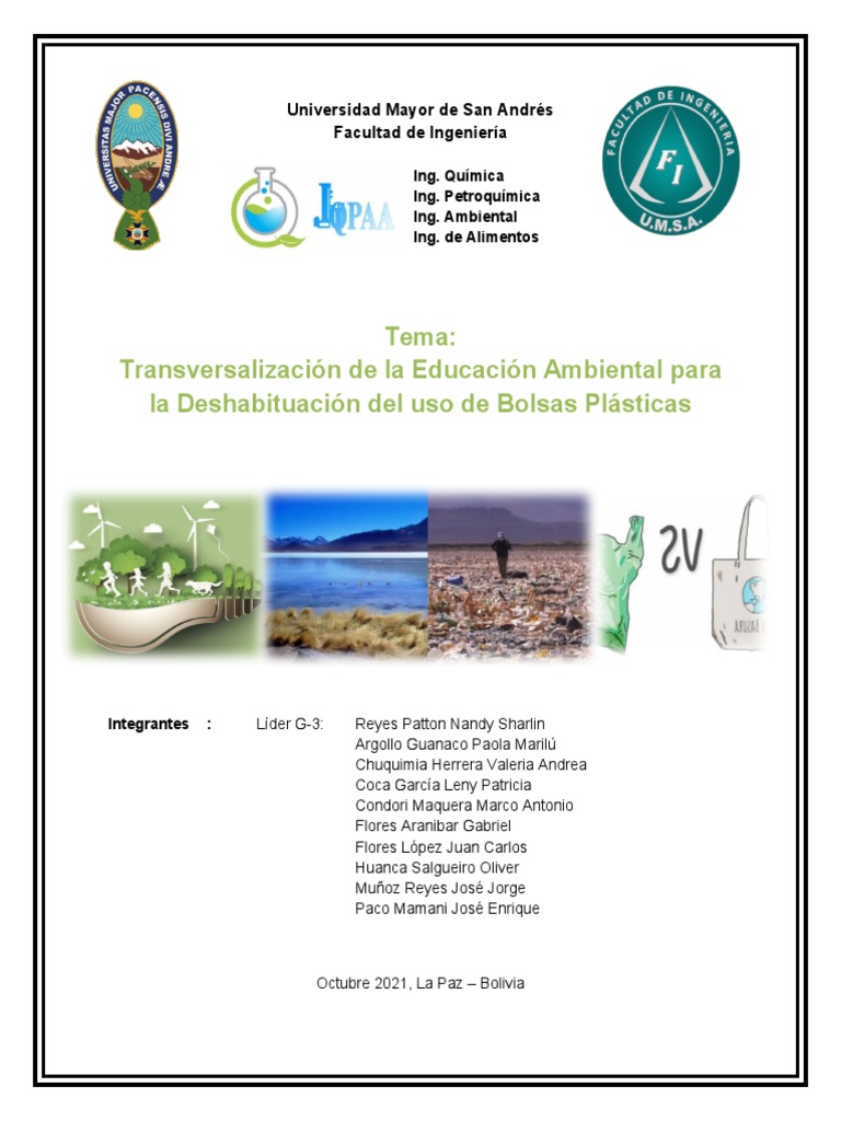 Práctica Nro. 1 Prevención y Control Ambiental | PDF | Agua | La ...