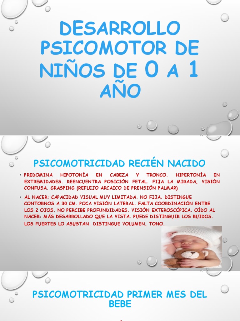 Desarrollo Psicomotor de Niños de 0 A 1 | PDF | Relaciones personales, crianza y desarrollo ...