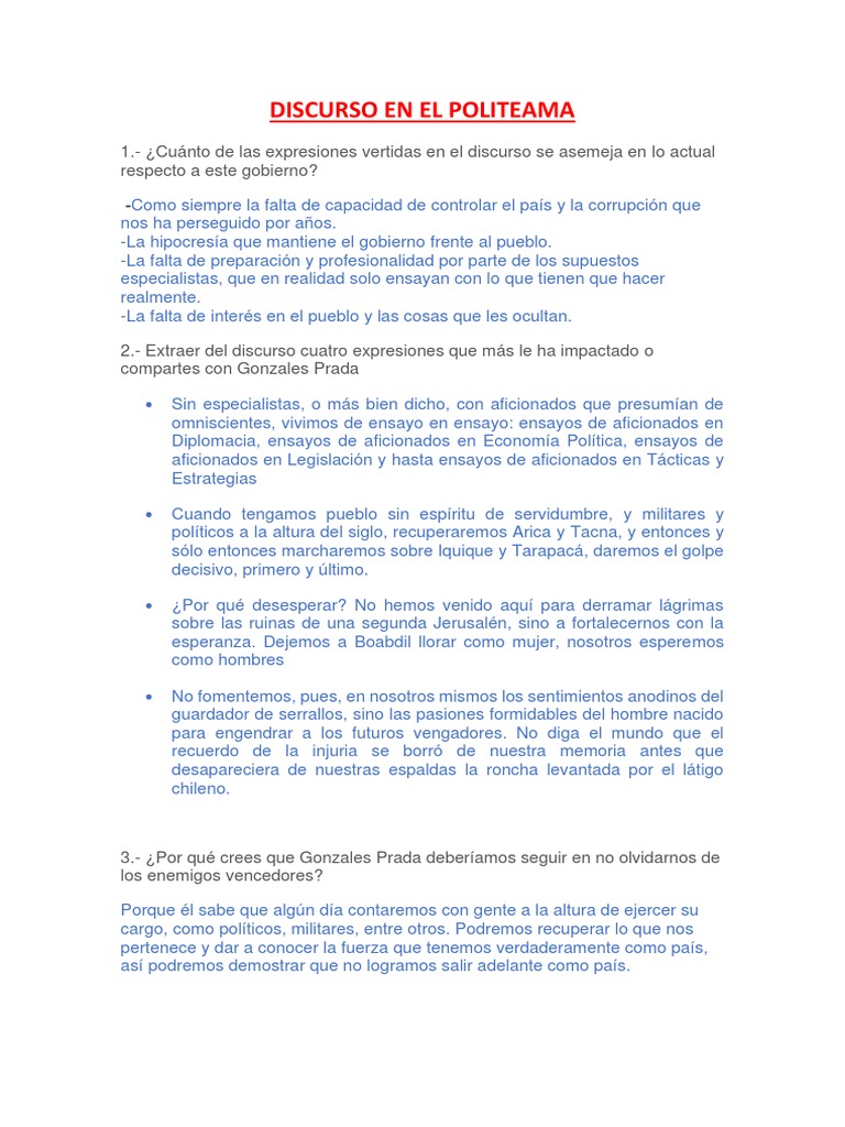 Discurso en El Politeama | PDF