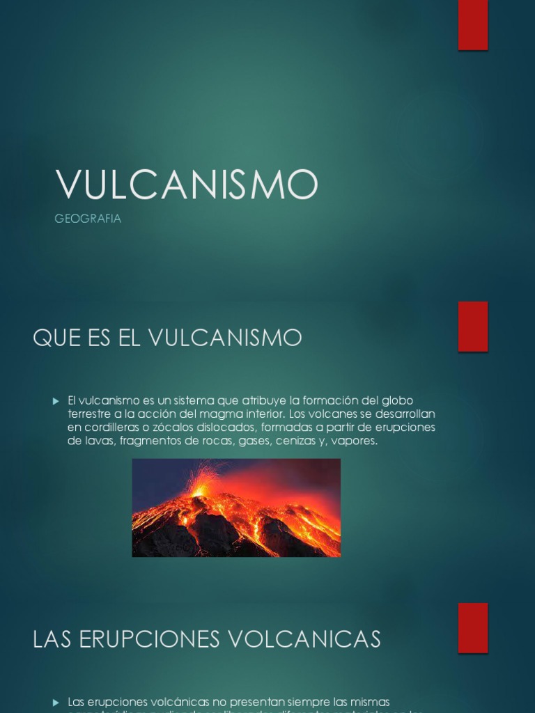 Qué es el vulcanismo en geografía | PDF