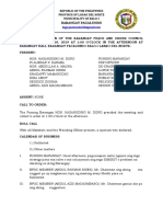 BDRRMC Minutes | PDF