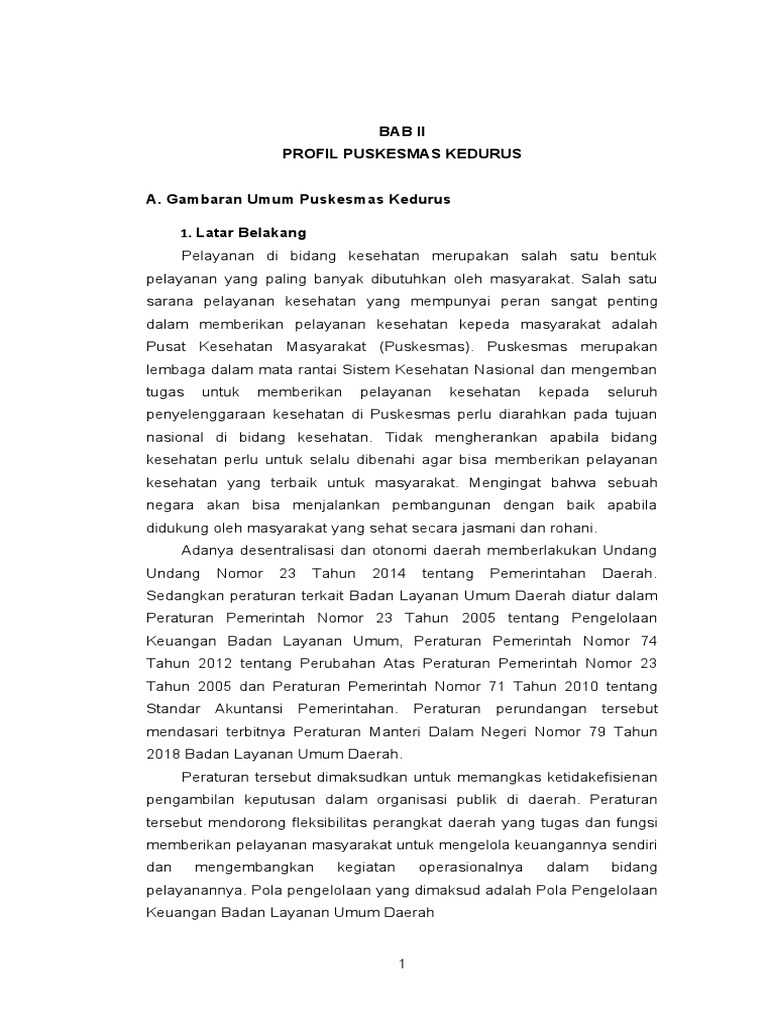 Profil Puskesmas 2021 Kirim DM | PDF