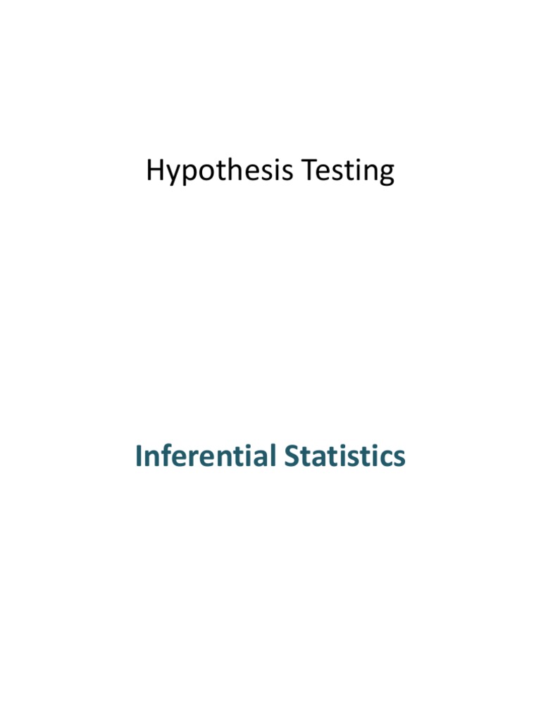 8 Hypothesis Testing | PDF | Type I And Type Ii Errors | Statistical ...